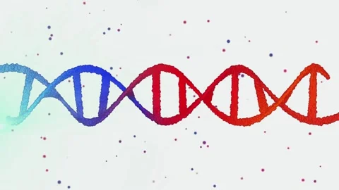 Animation of dna strand spinning and par... | Stock Video | Pond5
