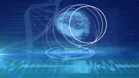 Animation of dna strand spinning, human ... | Stock Video | Pond5