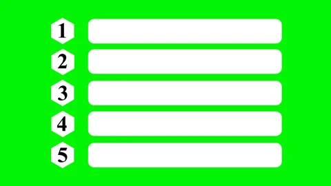 Animation to do list with number motion ... | Stock Video | Pond5