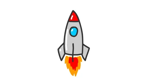 Rocket Doodle Stock Footage ~ Royalty Free Stock Videos | Pond5