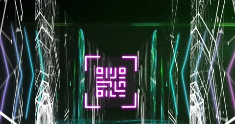 Animation of dots connected with lines a... | Stock Video | Pond5