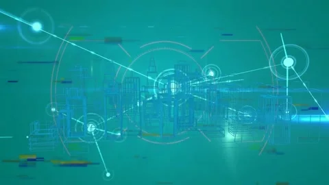 Animation of dots connecting with lines ... | Stock Video | Pond5