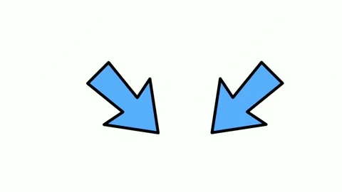 Animation Double Blue Arrow sign symbol ... | Stock Video | Pond5