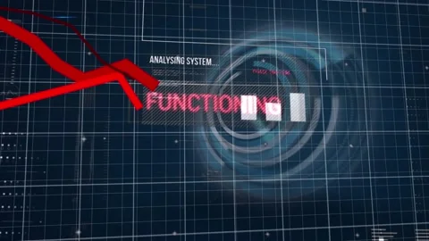 Animation of downgrading line graph with... | Stock Video | Pond5