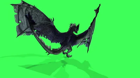 animation - the dragon flaps its wings o... | Stock Video | Pond5