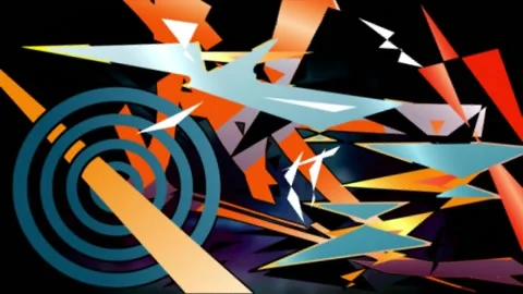 Animation of dynamic colourful graphic p... | Stock Video | Pond5