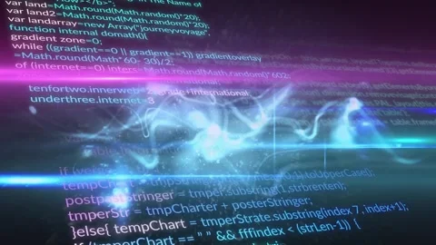 Animation of dynamic wave pattern and le... | Stock Video | Pond5