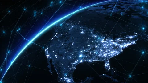 Animation of Earth Rotating. North Ameri... | Stock Video | Pond5