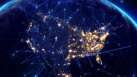Animation of Earth Rotating. United Stat... | Stock Video | Pond5