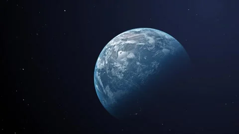 Animation of Earth seen from space, the ... | Stock Video | Pond5