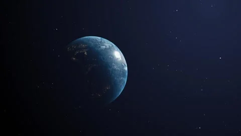 Animation of Earth seen from space, the ... | Stock Video | Pond5