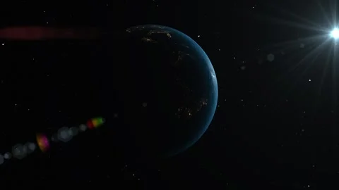 Animation of Earth seen from space, the ... | Stock Video | Pond5