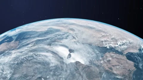 Animation of Earth seen from space, the ... | Stock Video | Pond5