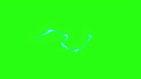 Animation electric effect on green scree... | Stock Video | Pond5