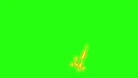 Animation electric on green screen backg... | Stock Video | Pond5