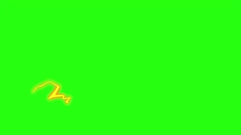 Animation electric on green screen backg... | Stock Video | Pond5