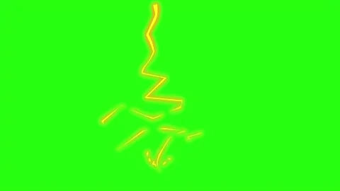Animation electric on green screen backg... | Stock Video | Pond5