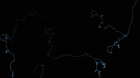 Animation electric rays approaching the ... | Stock Video | Pond5