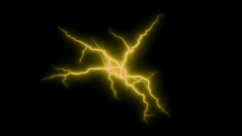 Animation electrical light effect. | Stock Video | Pond5