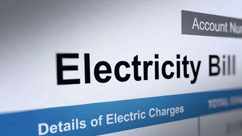 Animation of Electricity Bill Statement. | Stock Video | Pond5