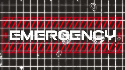 Animation of emergency text over white g... | Stock Video | Pond5