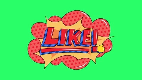 Animation emotional text on green backgr... | Stock Video | Pond5