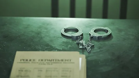 Animation of empty dark interview room ... | Stock Video | Pond5