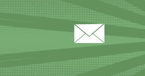 Animation of envelope email icon with so... | Stock Video | Pond5
