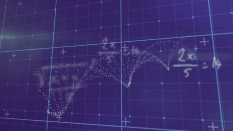 Animation of equations and particles for... | Stock Video | Pond5