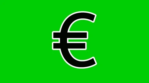 Animation Euro sign symbol money currenc... | Stock Video | Pond5
