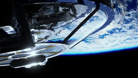 Animation of experimental starship leavi... | Stock Video | Pond5