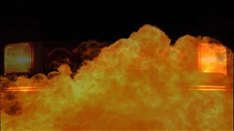Animation of fake fire explosion with ca... | Stock Video | Pond5