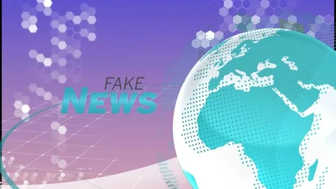 Animation of fake news text banner and s... | Stock Video | Pond5