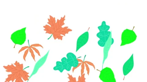 Falling Leaves Animation Stock Footage ~ Royalty Free Stock Videos | Pond5