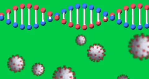 Animation of falling cells and dna stran... | Stock Video | Pond5