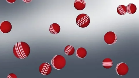 Animation of falling cricket balls on bl... | Stock Video | Pond5