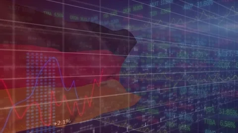 Animation of falling data processing ove... | Stock Video | Pond5