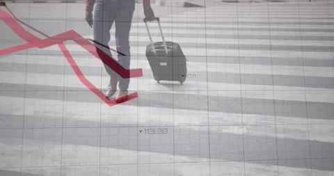 Animation of falling graphs, changing nu... | Stock Video | Pond5