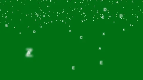 Animation of falling white alphabet lett... | Stock Video | Pond5