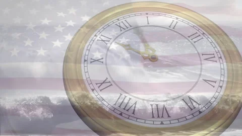 Animation of fast moving hands on clock ... | Stock Video | Pond5