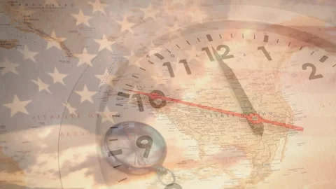 Animation of fast moving hands on clock ... | Stock Video | Pond5