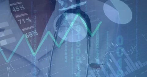 Animation of financial data and graphs o... | Stock Video | Pond5