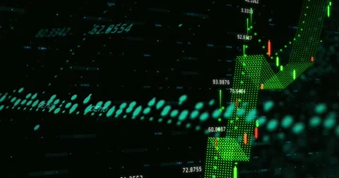 Animation of financial data processing a... | Stock Video | Pond5