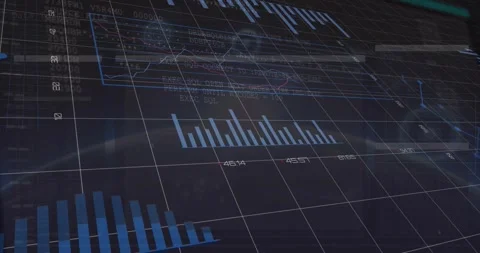 Animation of financial data processing a... | Stock Video | Pond5