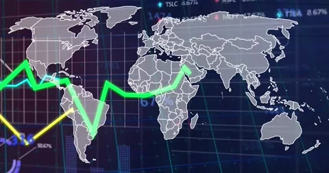 Animation of financial data processing o... | Stock Video | Pond5