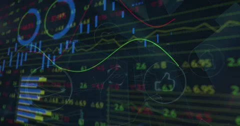 Animation of financial data processing o... | Stock Video | Pond5