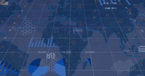 Animation of financial data processing o... | Stock Video | Pond5