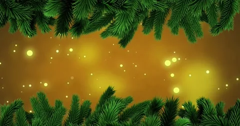 Animation of fir tree branches with glow... | Stock Video | Pond5