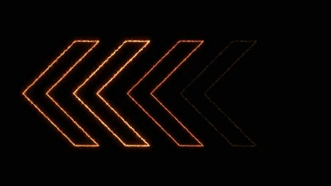 Animation of fire arrows on the screen. ... | Stock Video | Pond5
