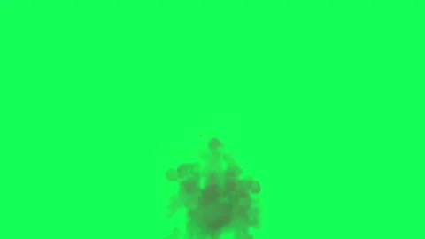 animation of Fire Ball Explosion on gree... | Stock Video | Pond5